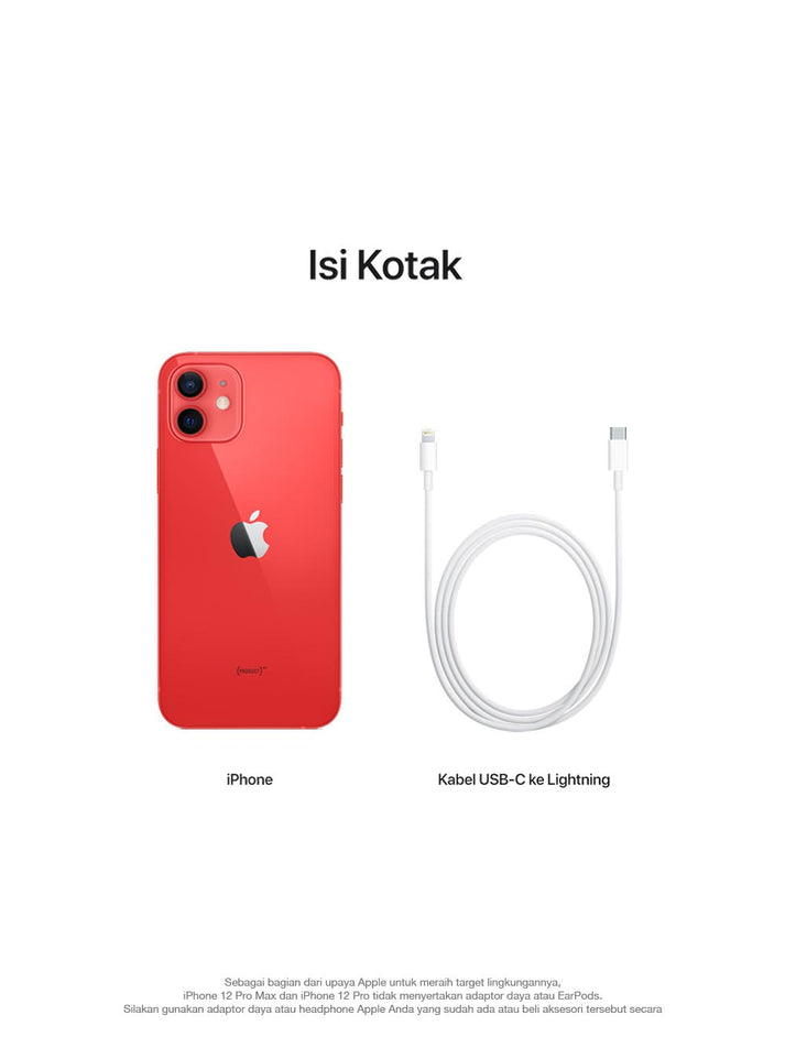 iPhone 12 128GB Red – Digimap Indonesia