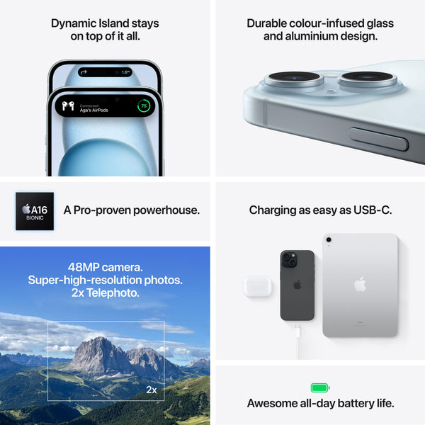 iPhone 15 128GB Black – Digimap Indonesia